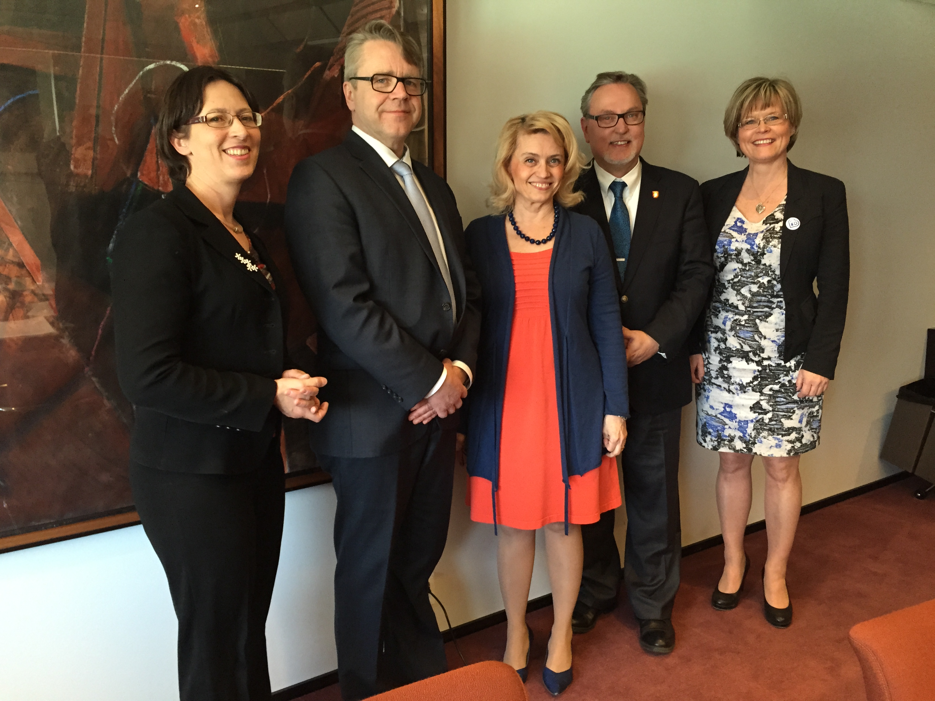 Sari Essayah, Antero Laukkanen, Päivi Räsänen, Sari Tanus ja Peter ...